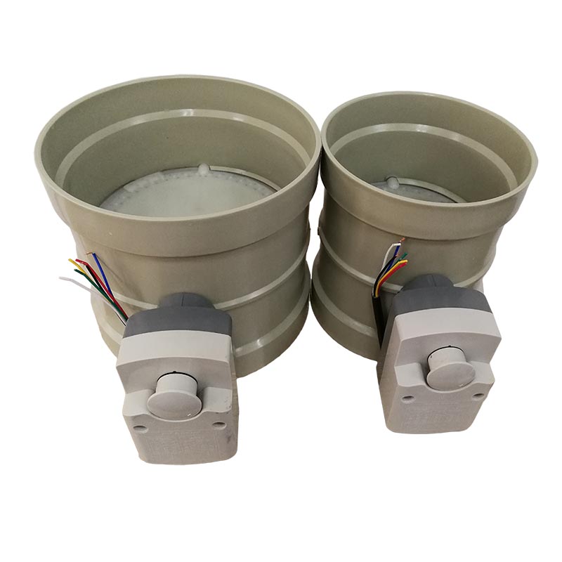 PVC/PP plastic HVAC motorized air duct dampers for airflow control ...